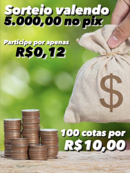 9ª EDIÇÃO PIX DA SORTE $5.000,00 :: Diamond Sorteios